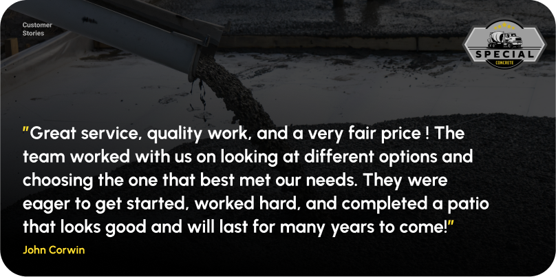 Special Concrete Ohio - we make your wish come true quickly, with quality, and at a low cost