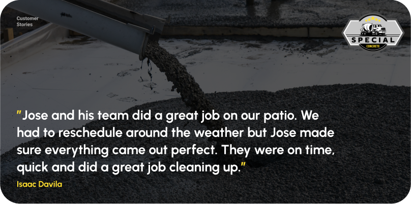 Special Concrete Ohio - we make your wish come true quickly, with quality, and at a low cost